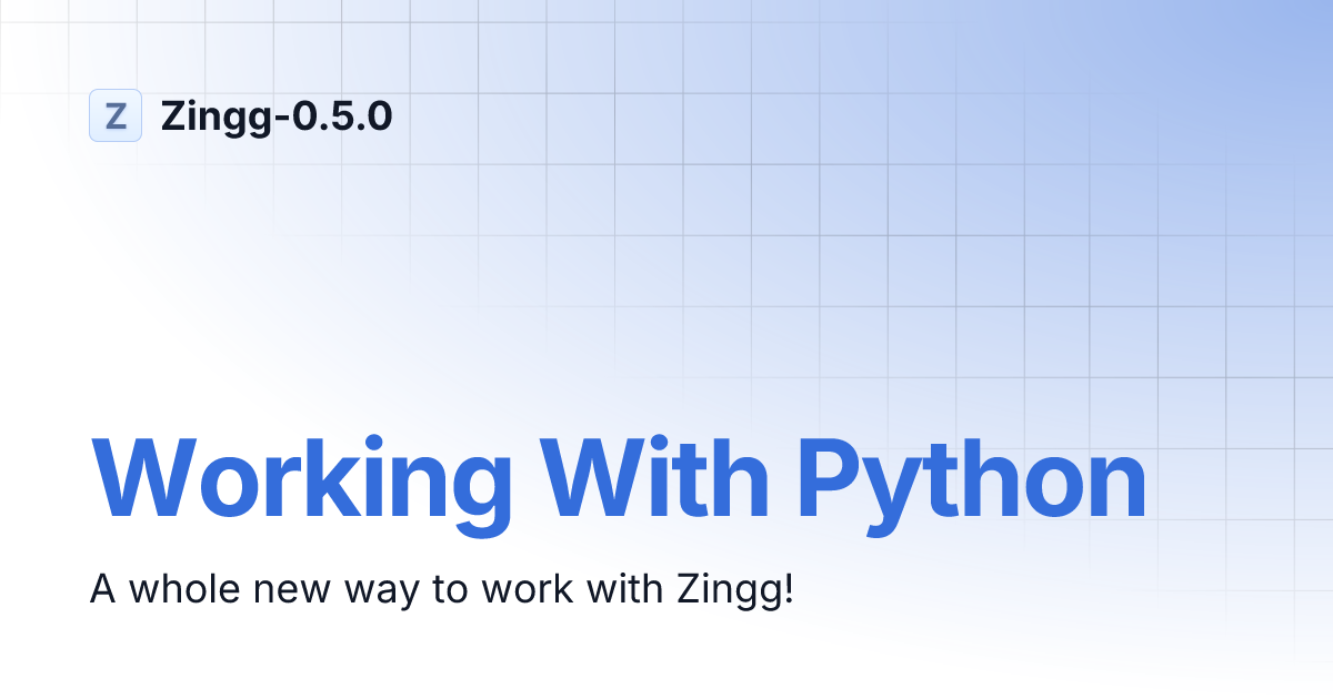 Working With Python | Zingg-0.5.0