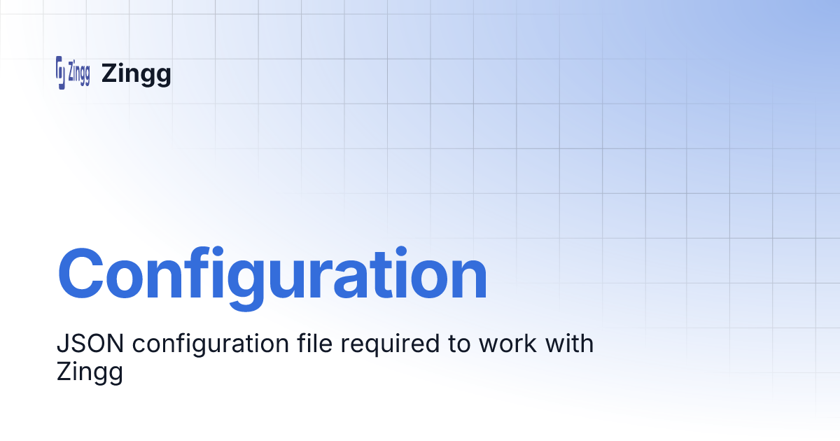 Configuration | Zingg